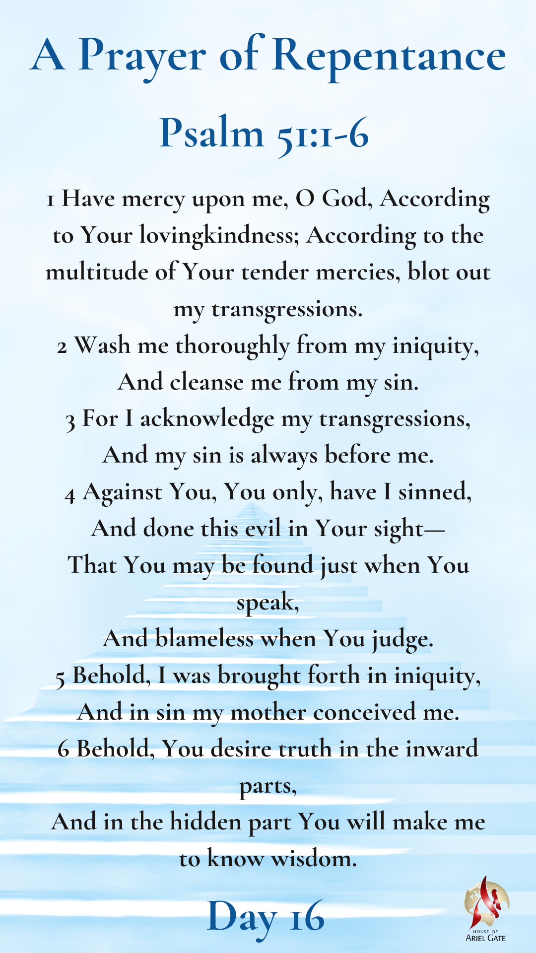 A Prayer of Repentance - House of Ariel Gate